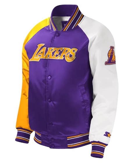 Lakers Starter Raglan Varsity Jacket Gvj