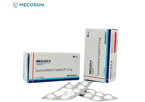Levocetrizine 5mg Tablets Mecoson Labs Private Limited