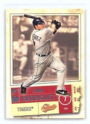 2005 Fleer Authentix Ivan Rodriguez 26 Detroit Tigers Ebay