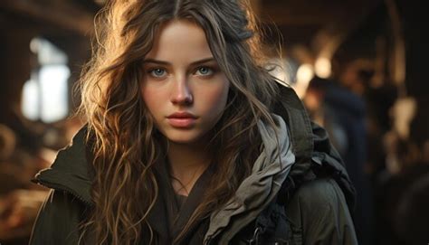 Premium Photo Portrait Of A Person Portrait Of A Woman