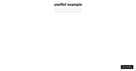 Useref Example Codesandbox