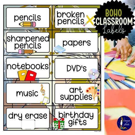 Boho Classroom Labels By Soumara Siddiqui Tpt