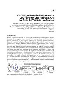 pdf an analogue front end system with a low power on chip filter and