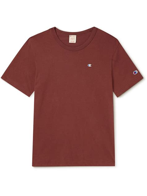 Champion Cotton Jersey T Shirt Red Champion
