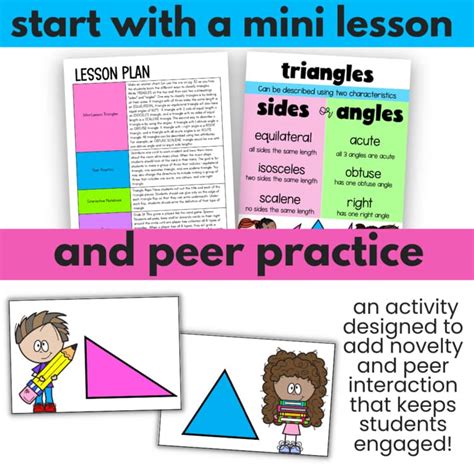 Identifying And Classifying Types Of Triangles Anchor Chart Poster Notes