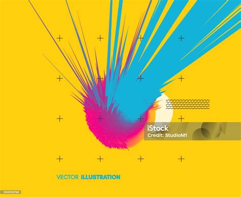 광선을 폭발과 배경입니다 동적 효과와 추상적인 벡터 일러스트입니다 디자인 서식 파일을 커버 광고 마케팅 및 프레 젠 테이 션에 사용할 수 있습니다 3차원 형태에 대한 스톡