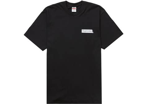 Supreme Static Tee Black Mens Fw23 Us