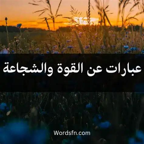 عبارات عن القوة والشجاعة كلام عن القوه والشجاعه