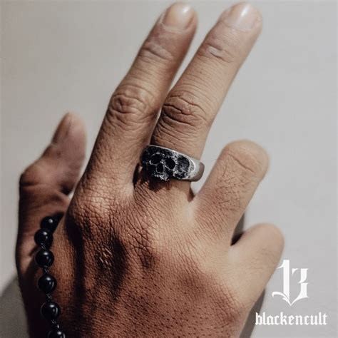 Classic Skull Ring From Blackencult Jewelry Words Handmade Skulls