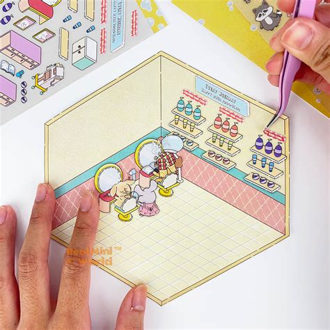 Make Your Own Beauty Parlour Deco Sticker Kit Isometric Sticker Shop Real Mini World
