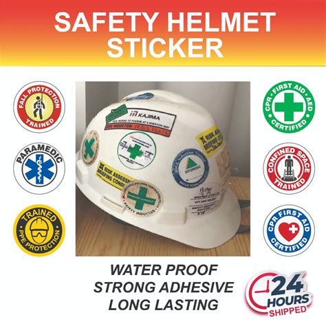 Safety Helmet Sticker For Construction Site Shopee Singapore