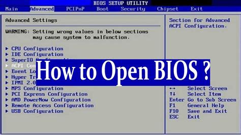 How To Enter Bios Configuration On Windows 10 Youtube