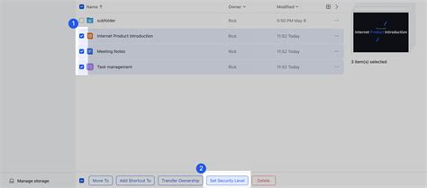 Set Or Adjust Security Levels For Documents