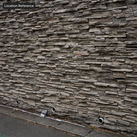 Stacked Ledger Stone Wall Texture Poliigon
