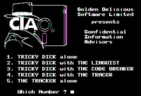 Cia Confidential Information Advisors Software Game Computing