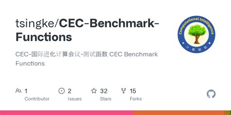 Github Tsingkecec Benchmark Functions Cec 国际进化计算会议 测试函数 Cec