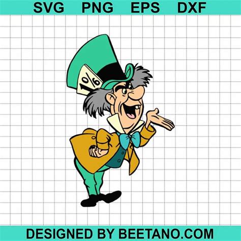 Mad Hatter Alice In Wonderland Svg Mad Hatter Svg Alice In Wonderland