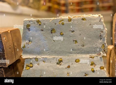 Traditional Eastern Halvah A Sweet Confection Made With Tahini Sesame