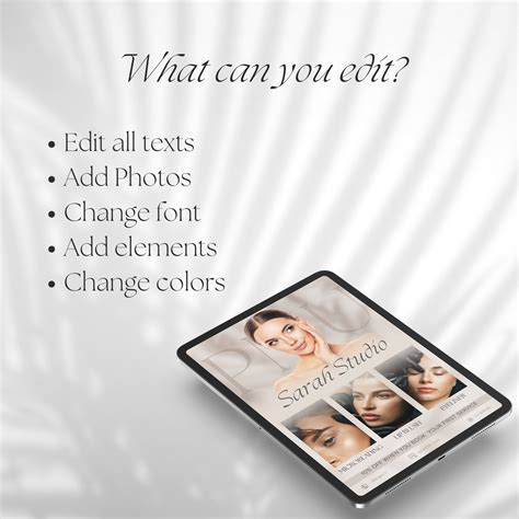 Pmu Flyer Template Microblading Promotional Flyer Editable