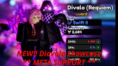 Newest Diavolo Requiem Showcase In Anime Vanguards Youtube