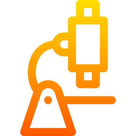 Microscope Basic Gradient Lineal Color Icon