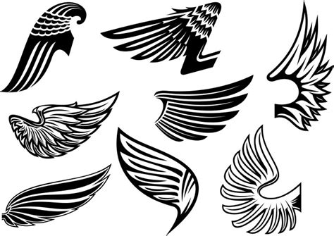 Baseball Angel Wings Emblem Royalty Free Vector Image