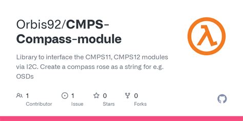 Github Orbis92cmps Compass Module Library To Interface The Cmps11