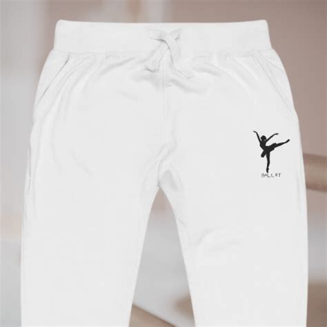 Ballet Embroidered Sweatpants Soft Sweatpants Comfy Sweats Ballet