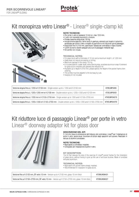 Linear® Single Clamp Kit Sliding Door Track By Protek®