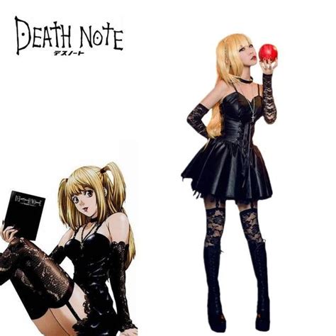 Death Note Misa Amane Cosplay Set Goth Anime Girl Kawaii Babe