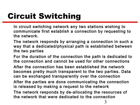 Network Layer And Circuit Switching Ppt