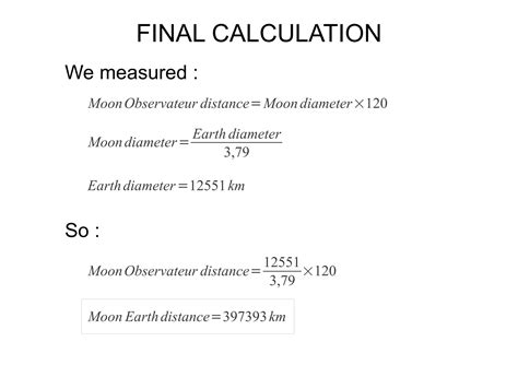 Moon Earth Distance Measurements Odp
