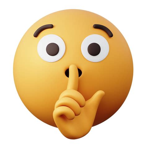 Icône Shushing Face Emoji Dans Le Style De 3d Sugary
