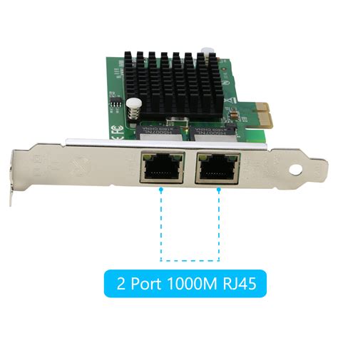 Pci E To Dual Ethernet Card Pci Express To 2 Ports Rj45 Gigabit Ethern