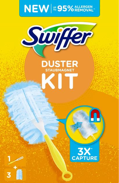 Щетка магнит для уборки пыли Swiffer duster, пипидастр с 3-мя сменными ...