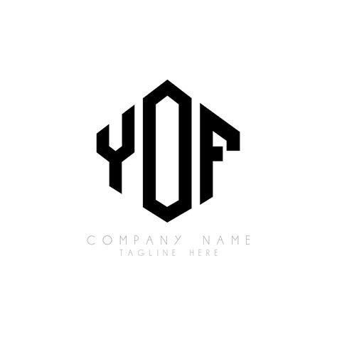 Yof Letter Logo Design With Polygon Shape Yof Polygon And Cube Shape