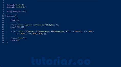Operadores Turbo C Conversion De Kilobytes