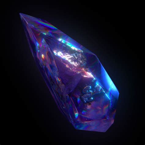 Stargazer Crystal Illustration Space Gem Galaxy Crystal Design