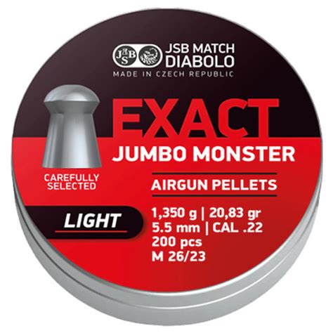 Pellets Slugs Jsb Jsb Exact Jumbo 22 Oz Airguns