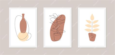 Premium Vector Wall Decoration Art Vector Set Collection Abstract