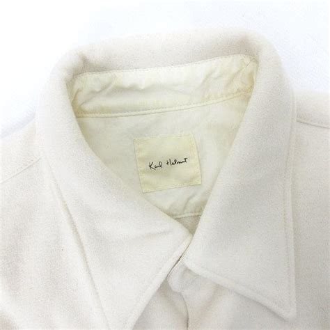 H カールヘルムkarl Helmut 胸ロゴプリント フリース地 長袖シャツ【l】白mens 22【中古】 マニライズ ユーズドストア 通販 Yahooショッピング