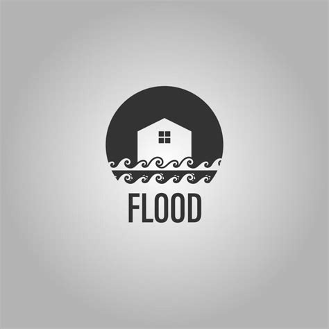 Flood Icon Logo Vector 23423980 Vector Art At Vecteezy