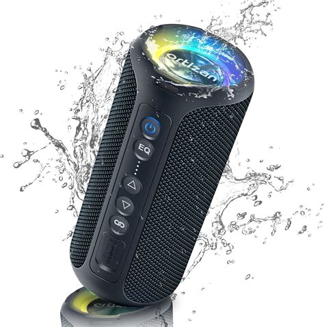 Ortizan X10 Black And Teal Portable Bluetooth Speaker Ipx7