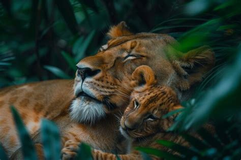Free Photo View Of Wild Lion In Its Natural Habitat