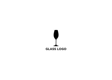 Premium Vector Glass Logo Design Vector Illustration