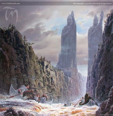 Fileted Nasmith The Argonath Tolkien Gateway