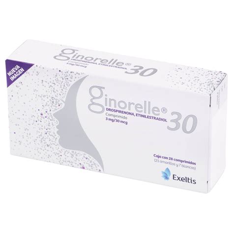 Ginorelle 30 3mg30mcg Con 28 Comprimidos Drospirenonaetinilestradio