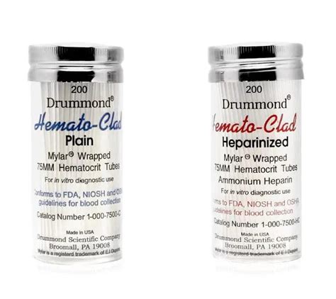 75mm Microhematocrit Tubes Optimum Precision And Accuracy — Lw Scientific