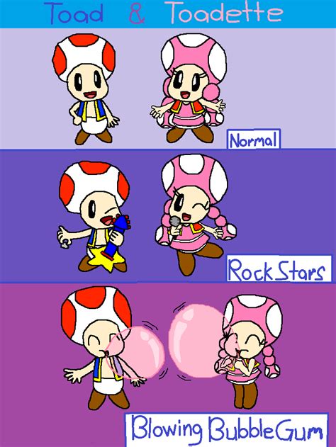 Toad And Toadette By Brittanykitty2010 On Deviantart