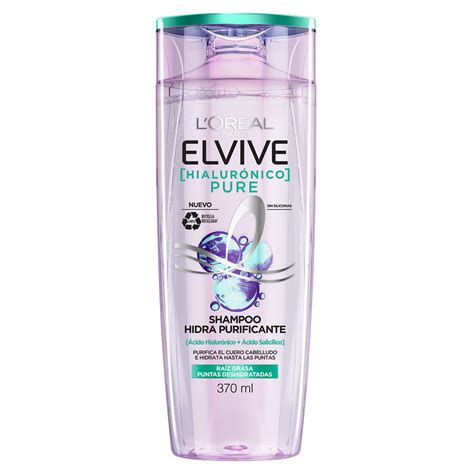 Loreal Elvive Shampoo Hialuronico Pure 370 Ml 874952
